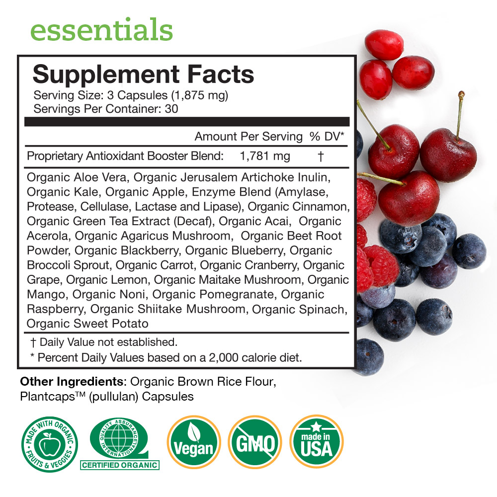 Essentials | An Organic Supplement for Whole Body Wellness